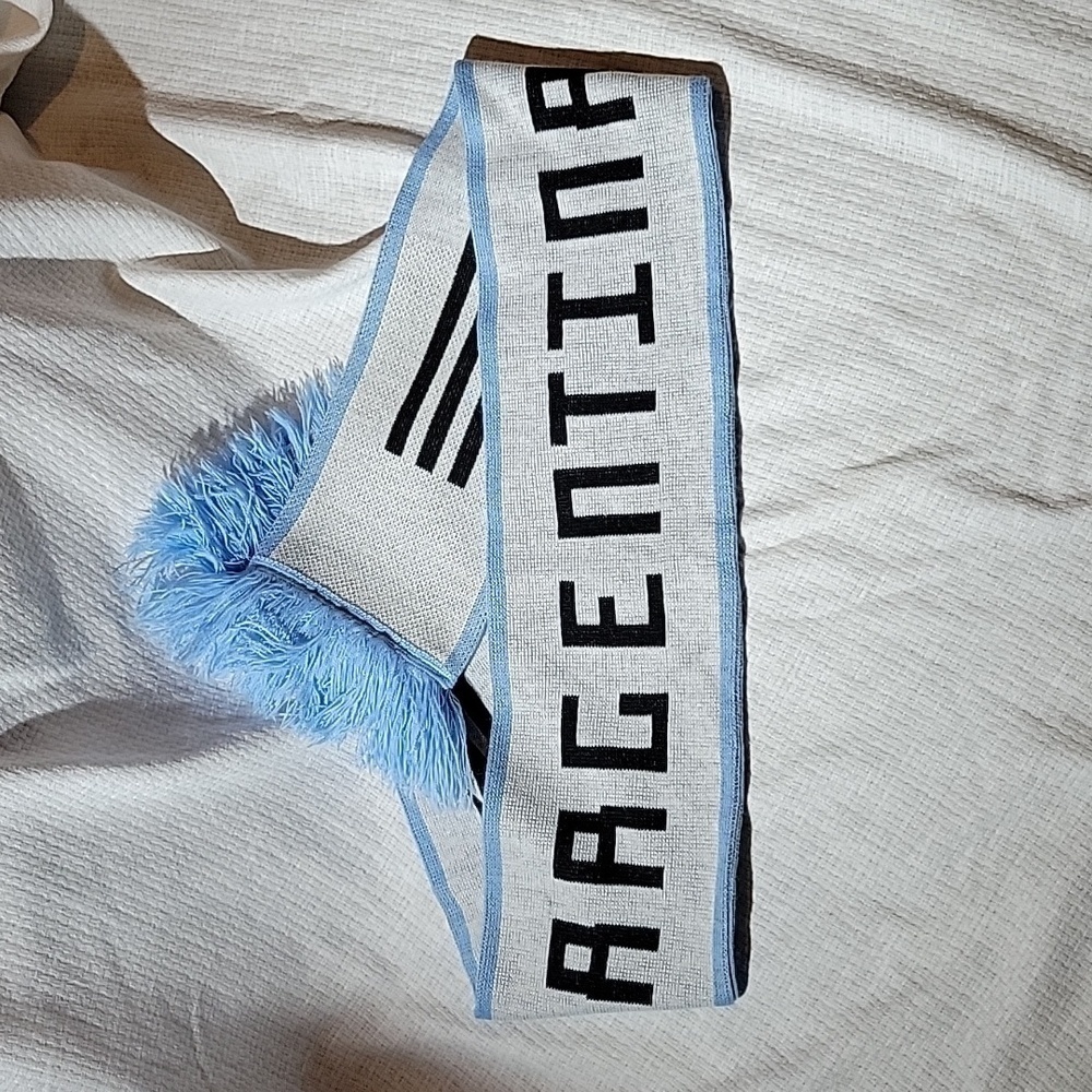 Adidas Argentina Soccer Futbol World Cup Knit Fringe … - Gem